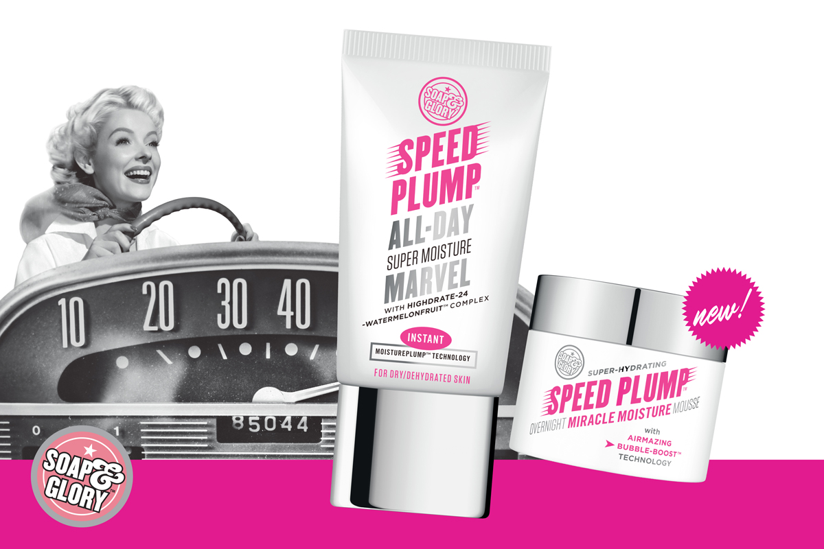 เติมความชุ่มชื่นให้ผิวตลอดวันด้วย Soap & Glory SPEED PLUMP